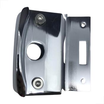 M Kit 10 Conjunto Para Porta De Correr Vidro Alvenaria Crom ...