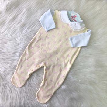 Macacão Bebê Infantil Linha Tricot Com Body Love - Mimo da Cegonha ...