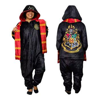 Macacão Kigurumi Adulto Zonacriativa Pijama Casa Hogwarts -1007172 ...