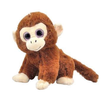 Macaco De Pelúcia Marrom Escuro 22 Cm Alt Sentado - Fizzy Toys ...