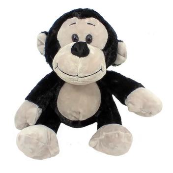 Macaco De Pelúcia Preto 21 Cm Altura Sentado - Fizzy Toys - Pelúcia ...