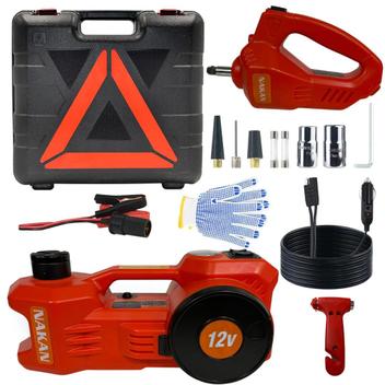 Macaco elétrico c/ compressor, chave de impacto e maleta - Nakan ...