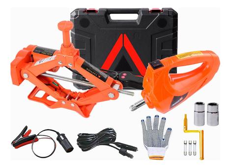 Macaco Elétrico E Chave Impacto Para Carro 12v Com Maleta - Gorillaz ...