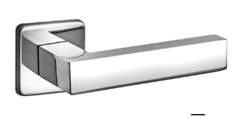 Maçaneta Para Fechadura Em Inox Quadrada 594 Polida Design - Metal ...