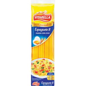 Macarrão Espaguete Vitarella Com Ovos Nº8 500G - Macarrão - Magazine Luiza