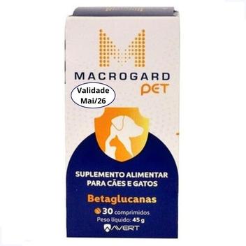 Macrogard Pet Avert 30 Comprimidos Betaglucanas Cães E Gatos ...