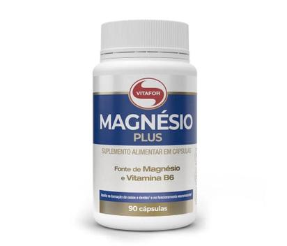 Magnesio Plus + Vit B6 90 Capsulas Vitafor - Cloreto de Magnésio ...