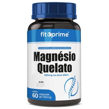 Magnésio Quelato 350mg 60 Cápsulas - FitoPrime - Cloreto de Magnésio / Magnésio Dimalato ...