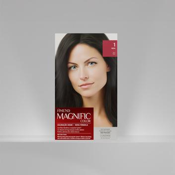 Magnific Color Kit Coloração Em Creme 1 Preto - Amend - Tinta de Cabelo ...