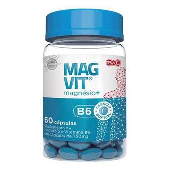 Magvit Magnésio+vitamina B6 60 Cápsulas 750mg Buschle - Vitaminas A-Z ...