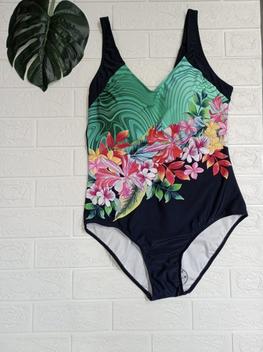 Maiô Biquini Plus Size Reforçado com Bojo Efeito Lipo - Z&R Moda Praia ...