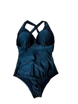 Maiô Com Bojo 40 Ao 52 Preto Estampado Plus Size Moda Praia - Banho de ...