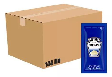 MAIONESE em Sachê 7g Heinz - Caixa Com 144 Sachês 1,044g - Maionese ...