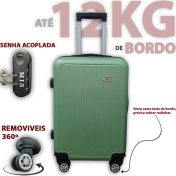 Mala de bordo ABS N20 capacidade 10kg-12kg com roda dupla e cadeado ...