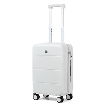 Mala de Mão Hanke 20 Polegadas - PC Hard Shell Branca Fumeada - Mala ...