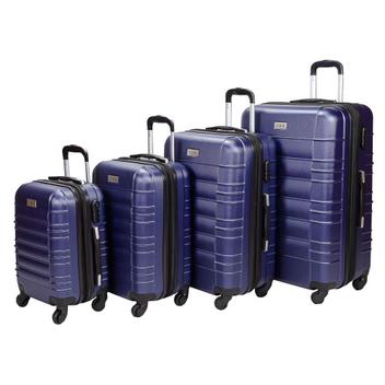 Mala de Viagem 360 em Fibra - MAZZO - KIT COM 04 MALAS (G-M-P- BORDO PP ...