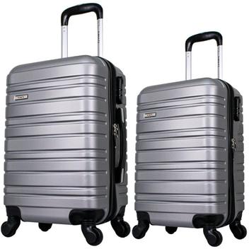 Mala de Viagem ABS 360 com 2 Pecas Prata - YINS - Mala Avulsa ...