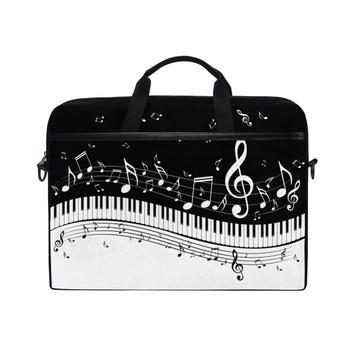 Mala para notebook MRMIAN Fashionable Black White Music Note 15" - Capa ...