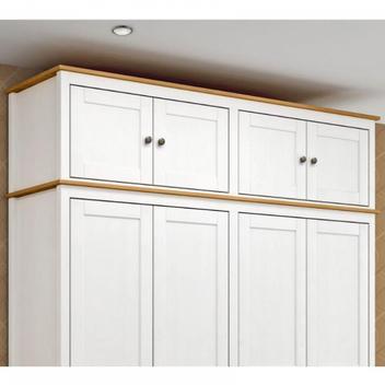 Maleiro 4 Portas Finestra Topazio Branco e Carvalho 9108BV - Ponte ...