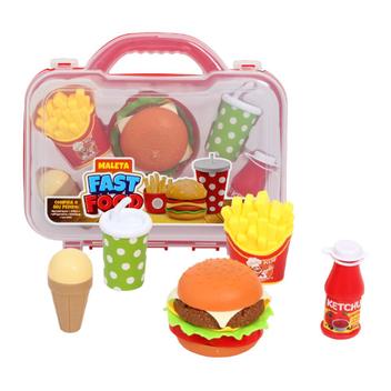 Maleta Fast Food Cozinha Infantil Lanchonete Educativa - Paki Toys ...