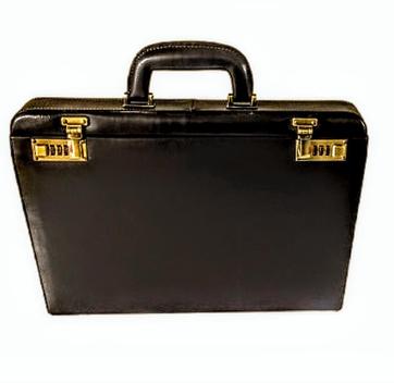 Maleta Guedes modelo Roma, couro classico marrom,, espaço para notebook ...