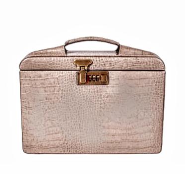 Maleta médica Guedes modelo Cannes, couro estampa Croco Ráfia - Maleta ...