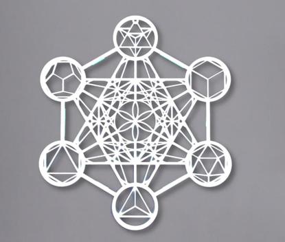 Mandala Cubo Metatron Sólidos de Platão - Geometria Sagrada - Barão ...
