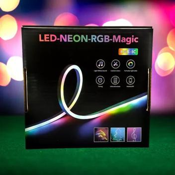 Mangueira de led rgb neon com controle 5m - bazar do saara - Mangueira ...