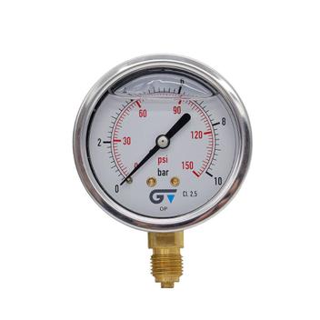 Manômetro com Glicerina 1/4" 150 psi DN63 Genebre - Manômetro - Magazine Luiza