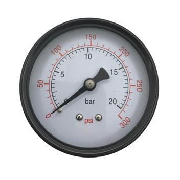 Manômetro Horizontal 63mm Rosca 1/4 Escala 20 Bar 300 Psi - LAB - Manômetro - Magazine Luiza