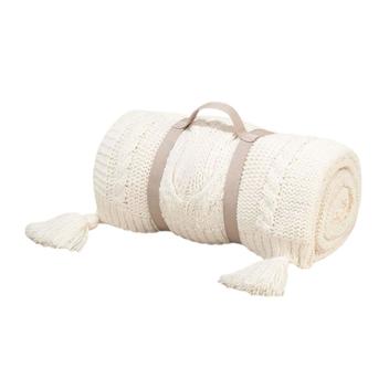 Manta Altenburg Haus Tricot Afeto Branco Off White - 98890 - Manta ...