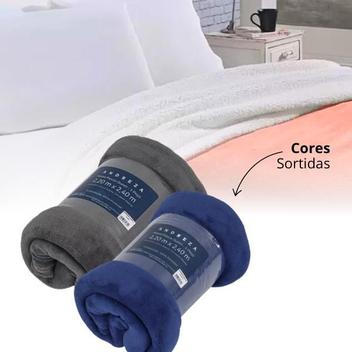 Manta de Microfibra Queen Andreza 2,20m x 2,40m - Manta - Magazine Luiza