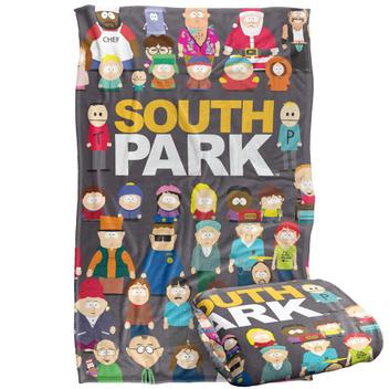 Manta South Park com o Elenco Completo - Toque Sedoso 90x147cm ...