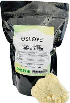 Manteiga de karité Oslove Organics orgânica não refinada 454g - Máscara ...