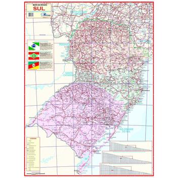 Mapa da Região Sul Político Rodoviário Turístico - Multimapas - Mapas ...