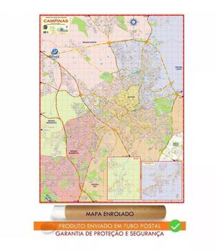 Mapa Gigante Cidade De Campinas Atualizado - Enrolado Tubo - SPM ...