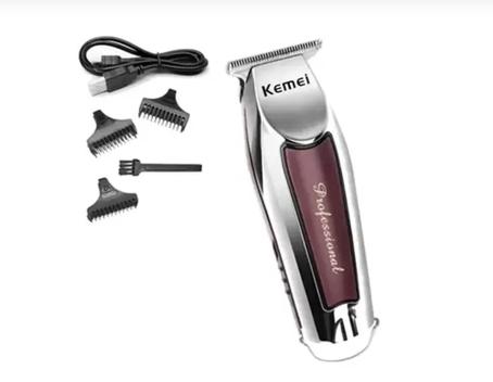 Máquina De Acabamento Profissional Sem Fio Kemei Km-9163 - Aparador de Pelos, Barba e Cabelo ...