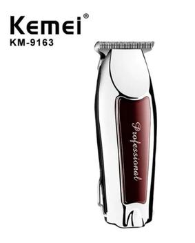 Maquina de Acabamento Sem Fio Profissional Kemei 9163 Bivolt - Aparador de Pelos, Barba e Cabelo ...