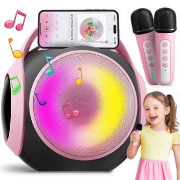 Máquina de Karaokê VigorFun All Rounder com 2 Microfones Bluetooth ...