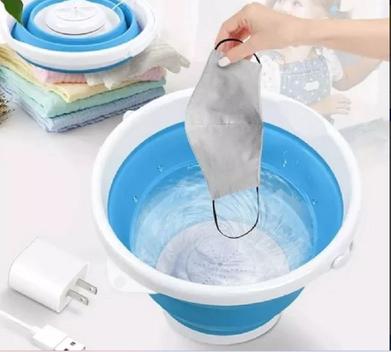 Maquina Lavadora de Roupas com Balde 3 litros, Bivolt, Portátil Lava ...