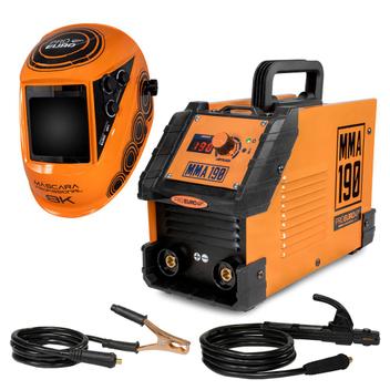 Máquina Solda Inversora Mma 190 + Máscara Solda 8k Pró Euro - Máquina de Solda - Magazine Luiza