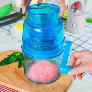 Máquina Triturador Moedor De Gelo Raspadinha Manual Azul - Sala ...