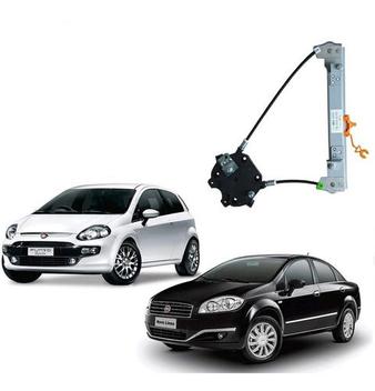 Máquina Vidro Elétrico Fiat Punto Traseiro Lado Direito Reposição ...