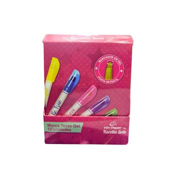 Marca Texto Em Gel Premium Escola Florella Sotti 12 Unidades - Win ...