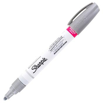 Marcador Permanente À Base de Óleo Prata Metálico Médio Sharpie 1875050 ...