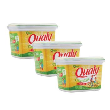 Margarina Qualy Cremosa Com Sal 500G - Kit 3 Unidades - Manteiga ...