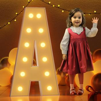 Marquee Light Up Letters imprsv 4FT A para festa de chá de bebê - Kit ...