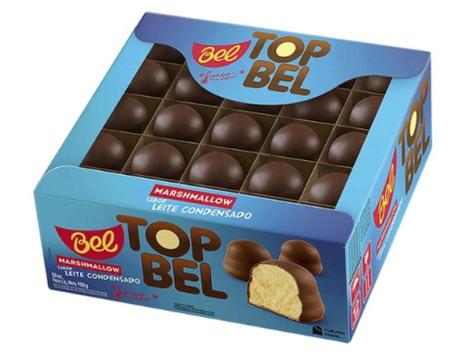 Marshmallow Chocolate Topbel Leite Condensado C/ 50un - 900g ...