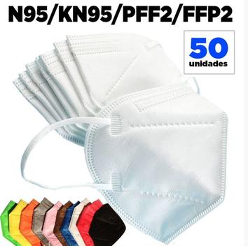 MÁSCARA 5 CAMADAS N95 / KN95 / PFF2 / FFP2 50 UN COLORIDAS Vermelho - Exmedi - Máscara Facial ...