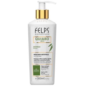 Máscara Antifrizz Profissional Felps Quiabo XBTX 300ml Restaura a Fibra ...